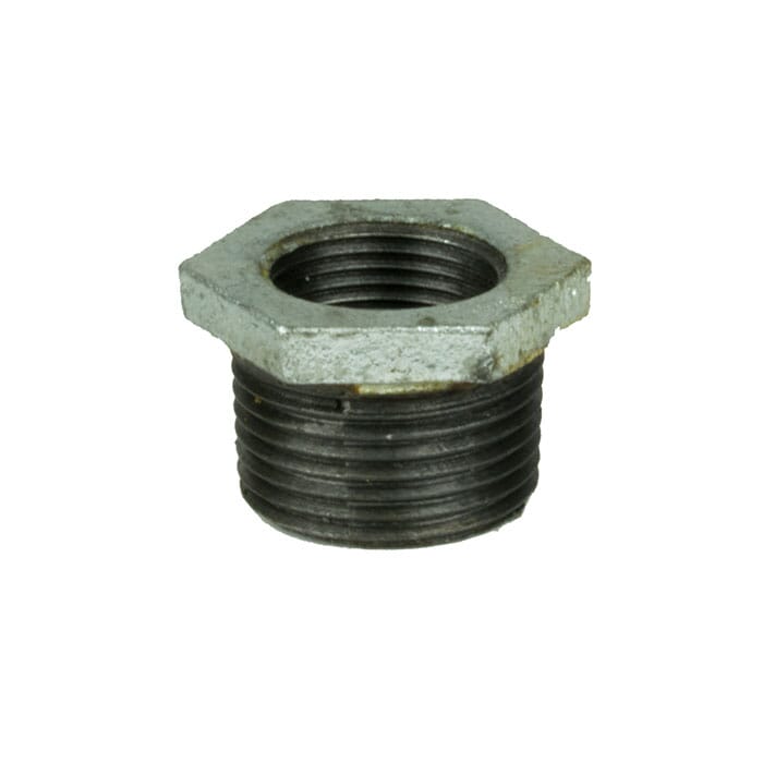 1" x 1/2" Malleable Iron Galvanised Reducing Bush | Galvanised ...