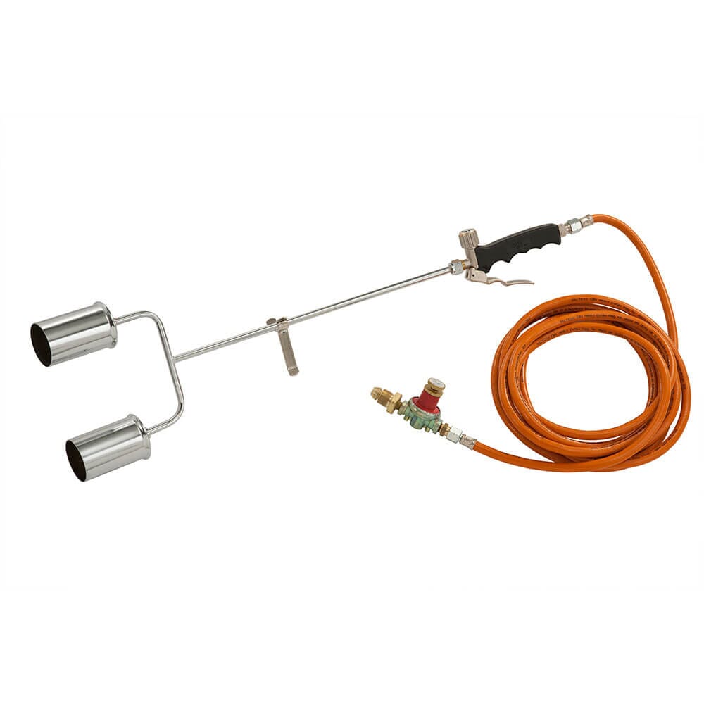 Foker Twin Head Roofing Gas Torch Kit 180kW with 3m Hose Regulator Foker Blow Torches gasproducts