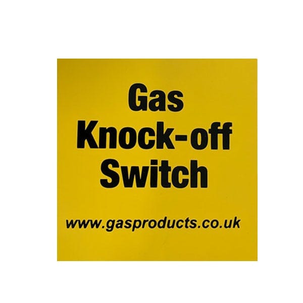 Gas Knock-off Label | Gas Report Pads & Labels | gasproducts.co.uk
