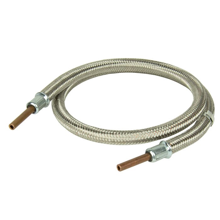 LPG High Pressure Galv. Braided Gas Hose - 8mm Copper Standpipe x 1M ...
