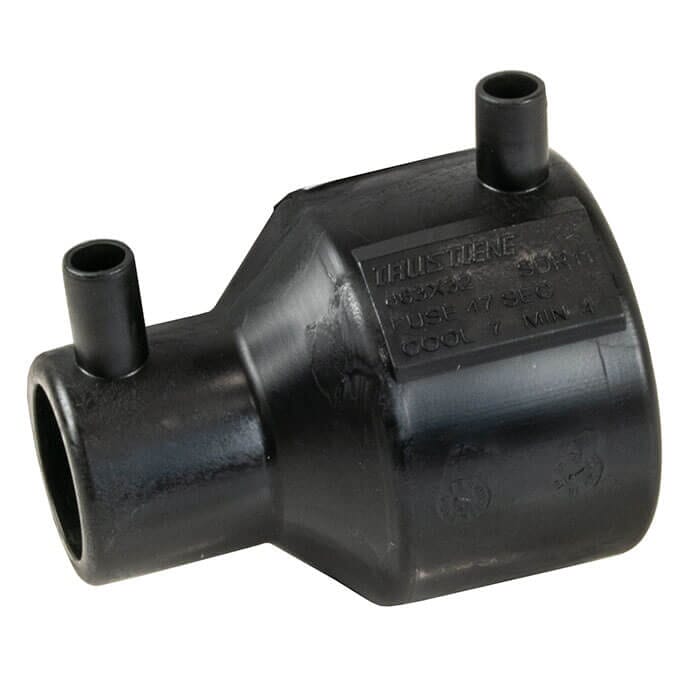 Universal 32mm x 63mm Black MDPE Electrofusion Reducing Coupler ...