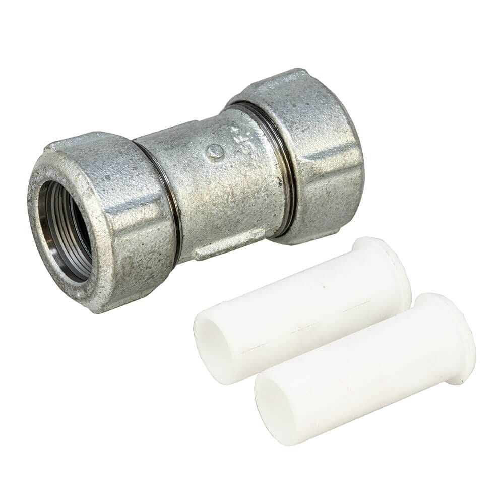 Primofit® Gas Coupling - 25mm MDPE Galvanised | Plumbing Compression ...