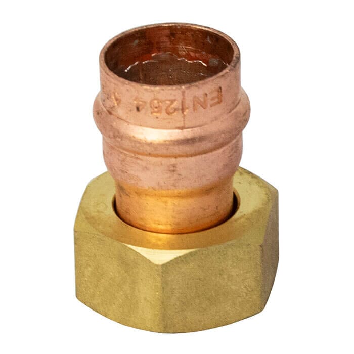 Copper Solder Ring Straight Tap Connector - 15mm x 3/4" Bsp Fm | Solder ...