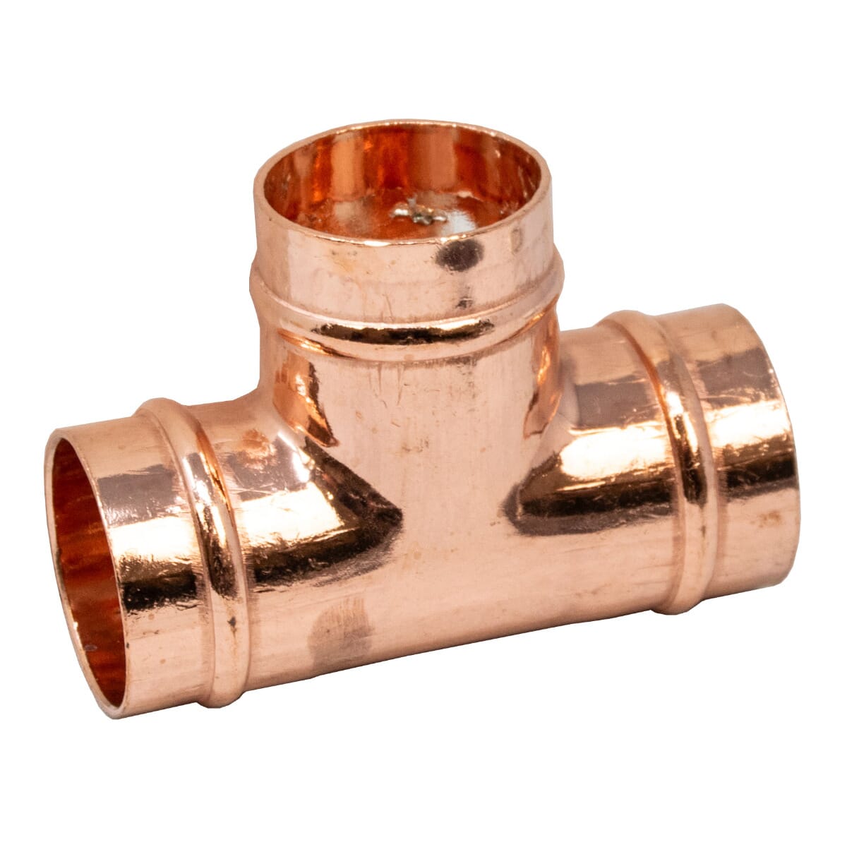 Copper Solder Ring Reduced Branch Tee - 28mm x 28mm x 22mm | Solder ...