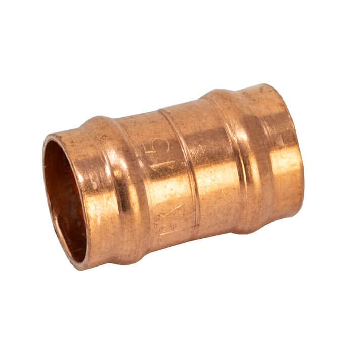 Copper Solder Ring Slip Coupler - 15mm | Solder Ring Pipe Fittings ...